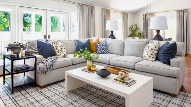 7 Ways to Arrange L-Shaped Sofa in Living Room - Amend Home